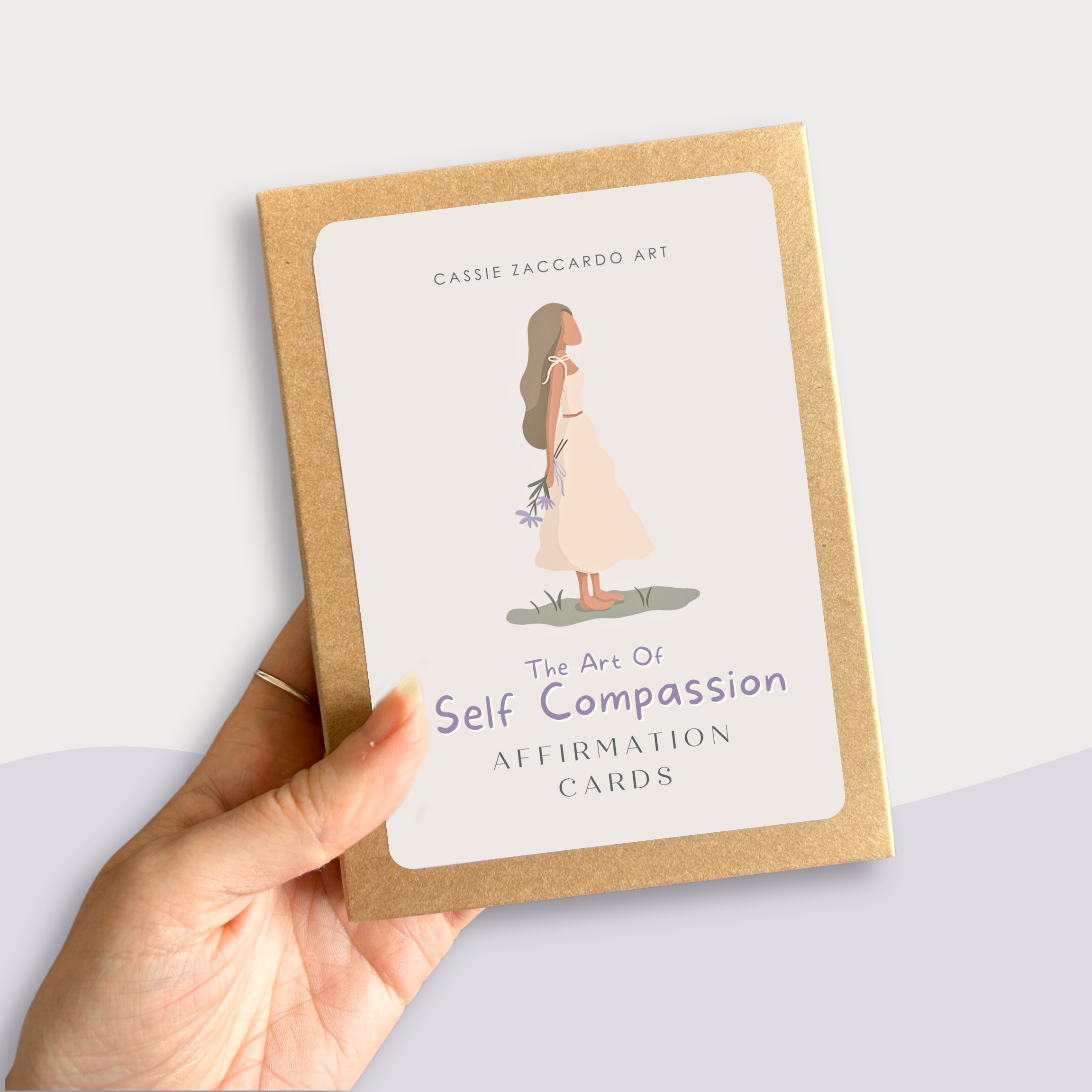 The Art of Self Compassion Affirmation Card Deck with Stand – Positive ...