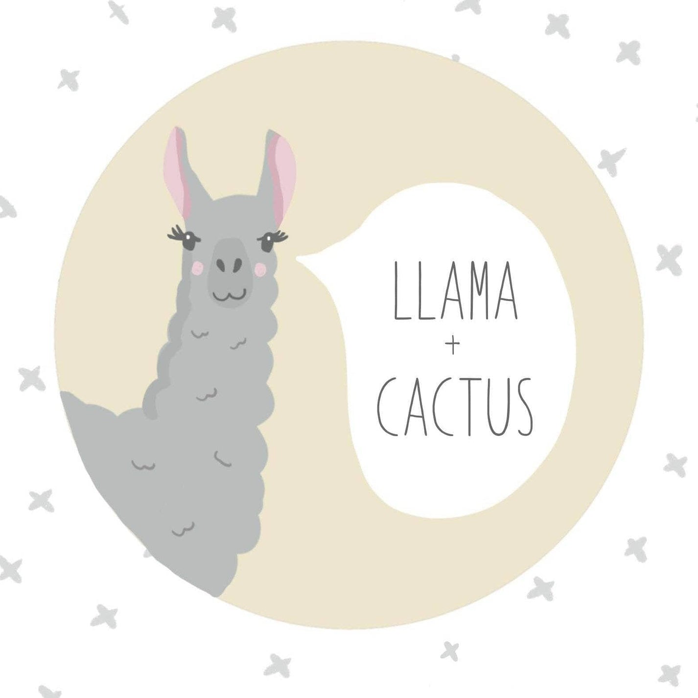 Llama & Cactus Baby Milestone Cards – Cassie Zaccardo Art
